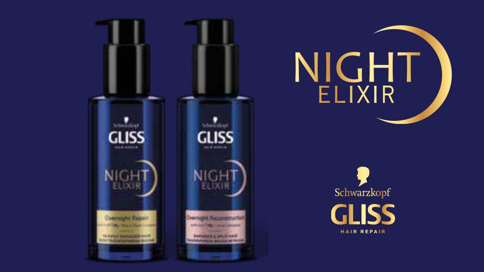 Gliss Night Elixir, νέα σειρά περιποίησης μαλλιών από τη Schwarzkopf