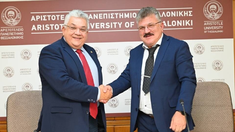 Συνάντηση του πρύτανη του ΑΠΘ με τον πρύτανη του πανεπιστημίου Fan S. Noli