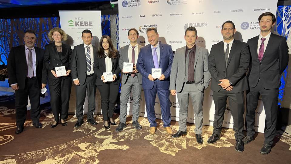 Τέσσερα βραβεία για τον όμιλο Isomat στα Building Materials Awards 2022