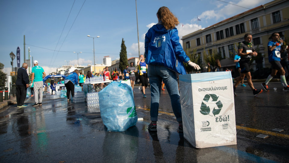 Η ΕΕΑΑ ανέλαβε την ανακύκλωση συσκευασιών στον 36ο Αυθεντικό Μαραθώνιο